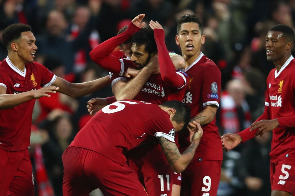 Liverpool faz 5 em show de Firmino e Salah, mas Roma reage e segue viva ...