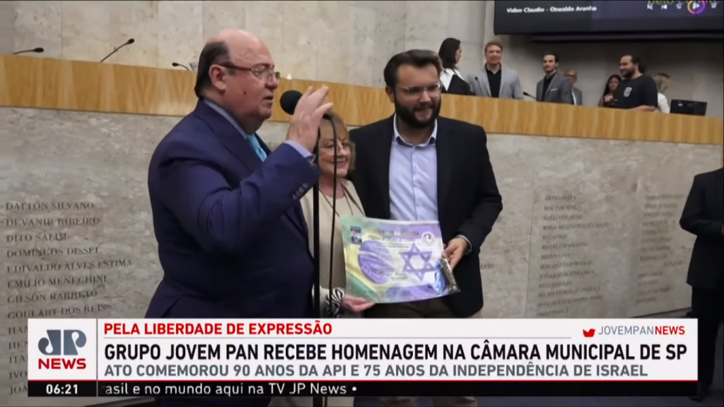 Grupo Jovem Pan recebe homenagem na Câmara Municipal de São Paulo ...