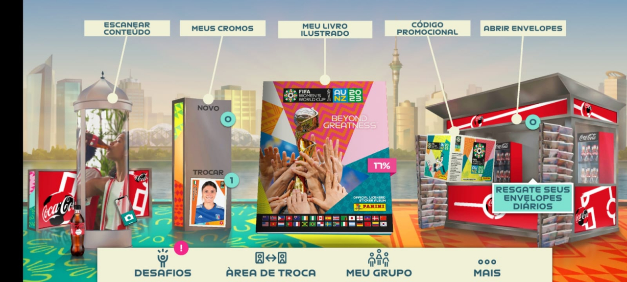 Álbum virtual da Copa do Mundo feminina faz sucesso com área para troca de figurinhas e grupo de ...