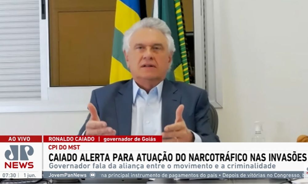 Caiado critica atuação do MST: ‘Não existe isso em democracia nenhuma ...