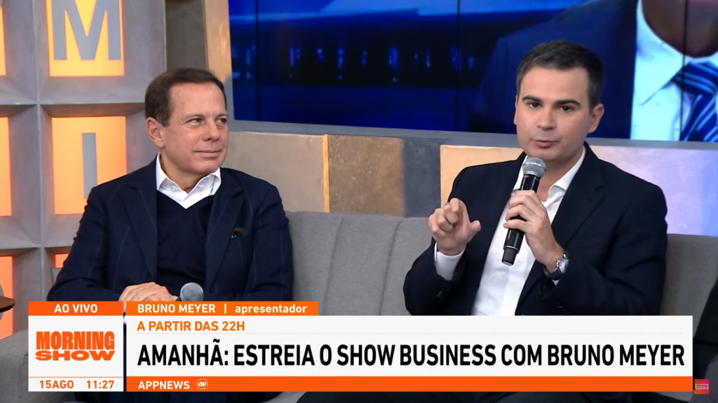 Doria elogia estreia do Show Business na Jovem Pan e relembra ...