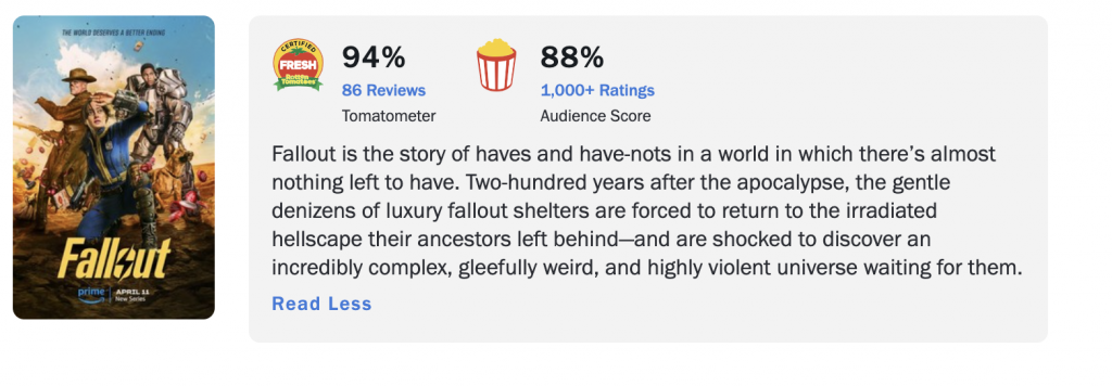 Inspirada em saga ‘gamer’, série ‘Fallout’ tem aprovação de críticos e ...