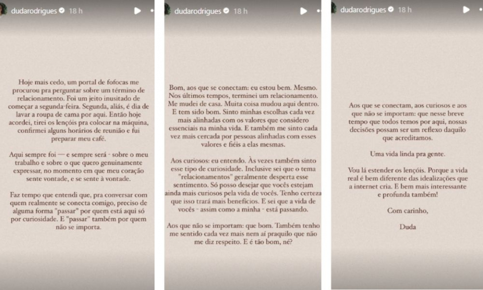 Tiago Iorc e Duda Rodrigues terminam relacionamento de cinco anos | Jovem Pan